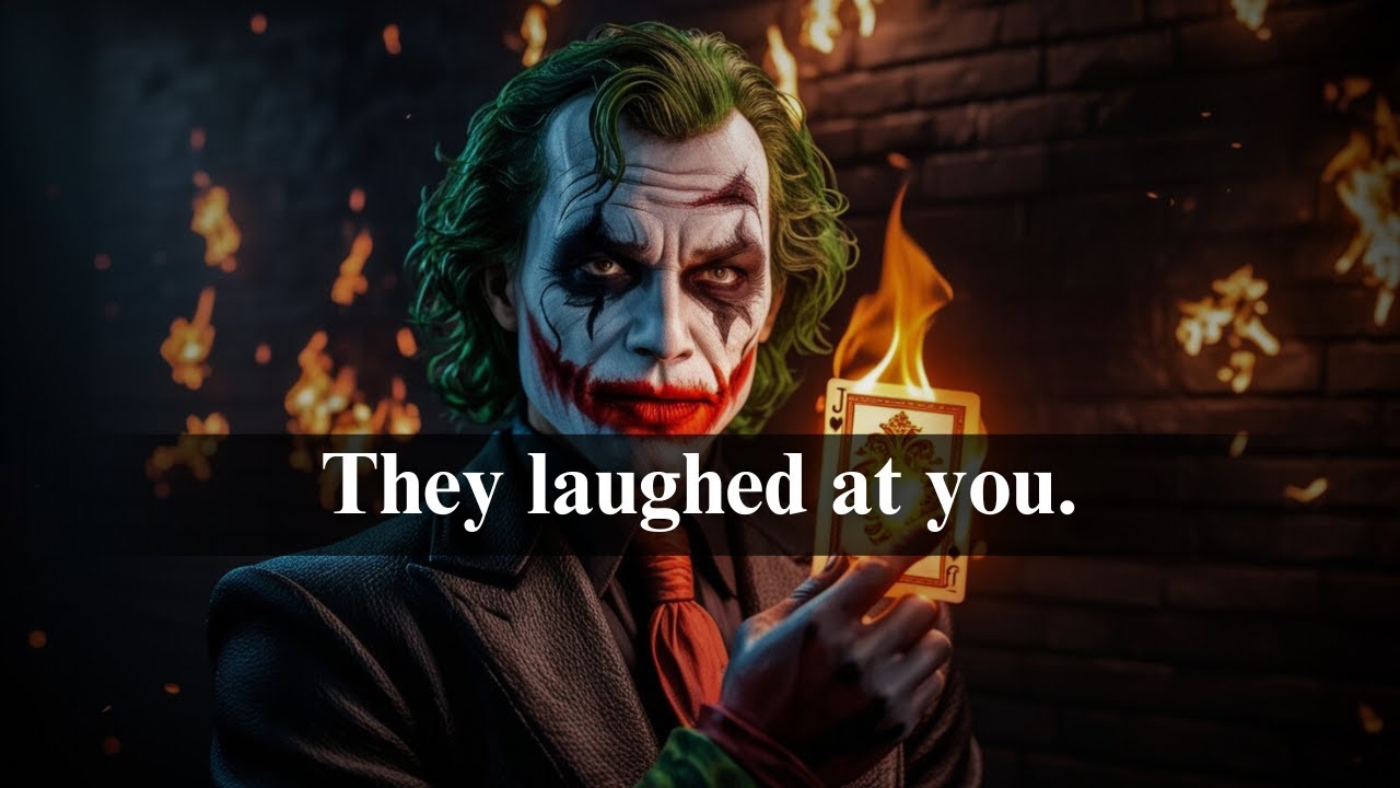 They laughed at you, but karma got the final laugh - Joker Motivation ...