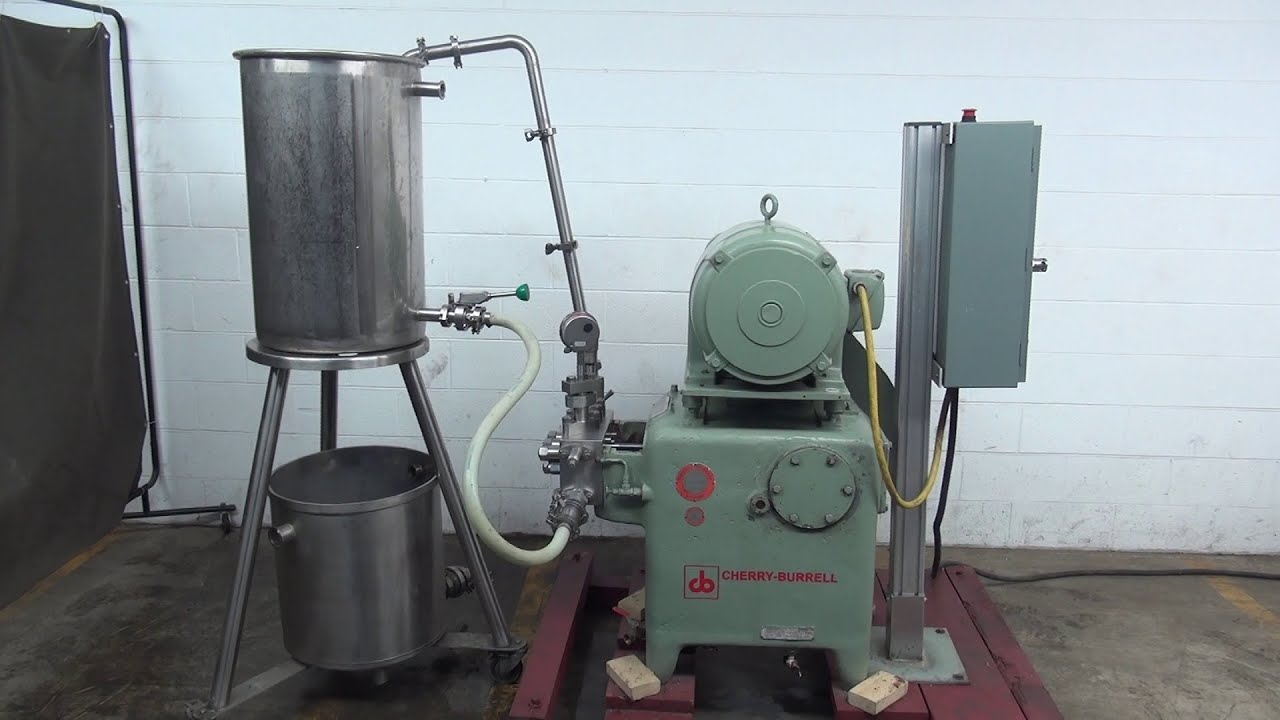 Cherry Burrell Steller SuperHomo Two Stage Homogenizer - YouTube