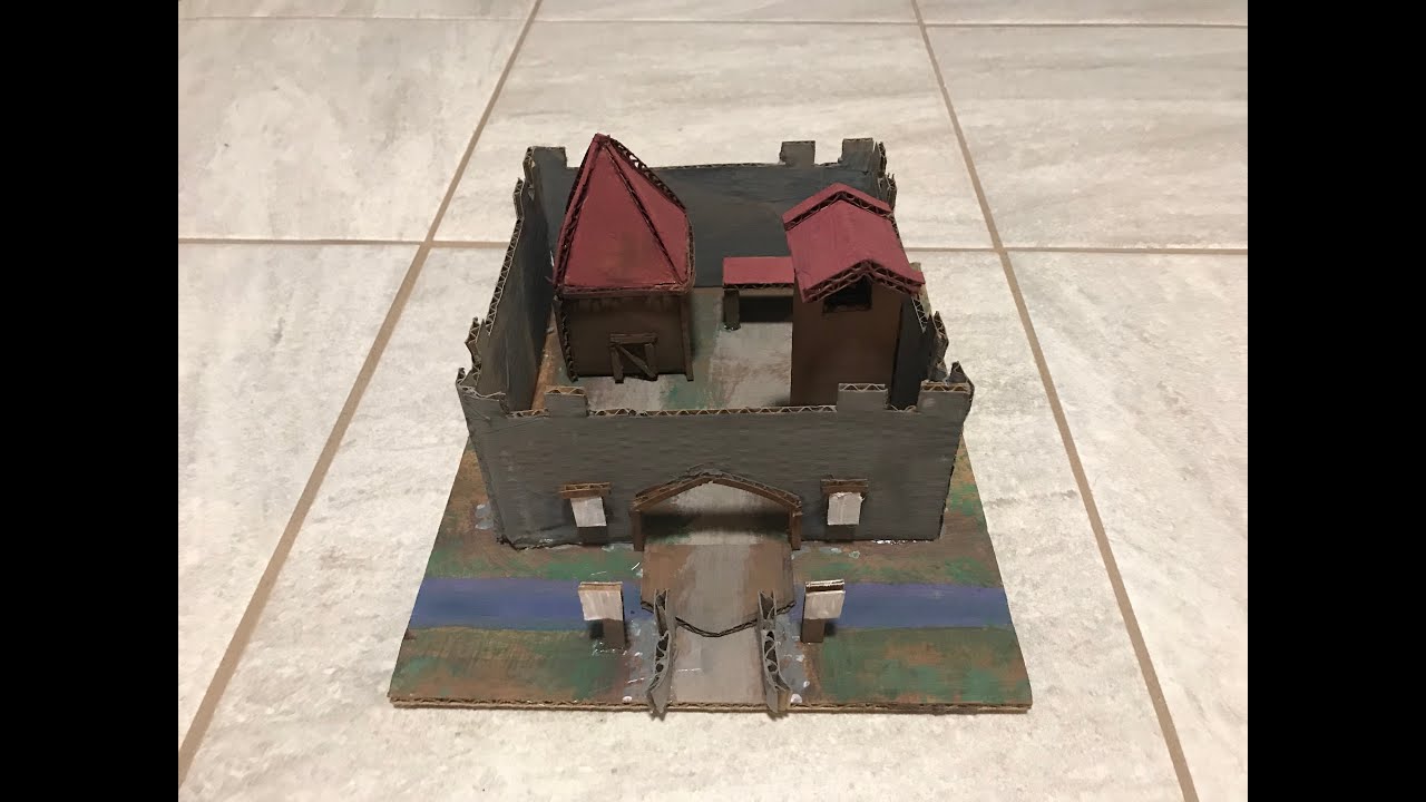 How to Make a Medieval Castle out of Cardboard - YouTube