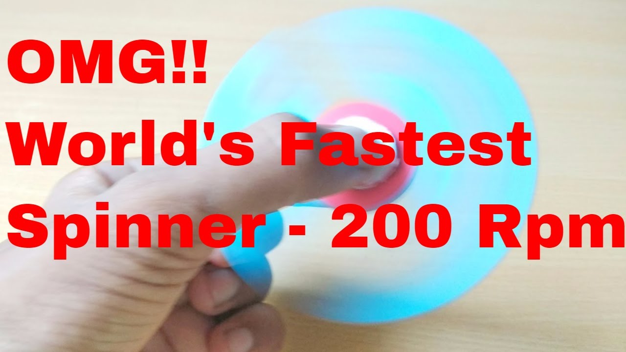 How to make Super Fast Fidget Spinner 200 Round Per Minute - DIY - YouTube