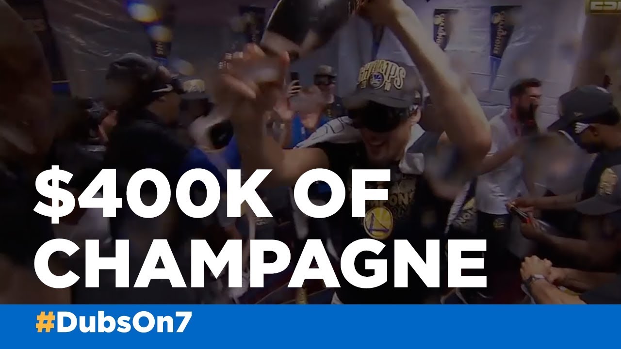 VIDEO: Warriors ball out with over $400K of champagne in celebration of ...