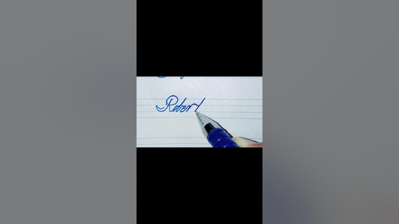 Robert write ️ in beautiful cursive style. #calligraphy #handwriting ...