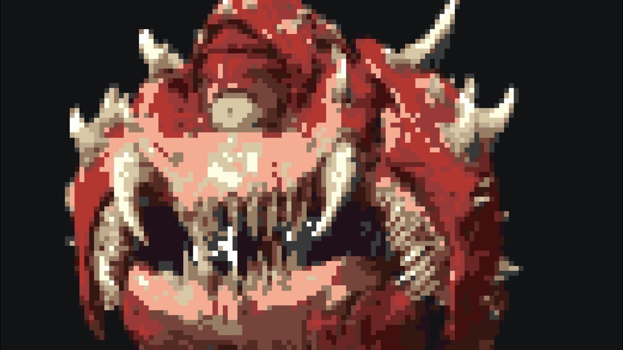 Cacodemon Pixel Art - YouTube