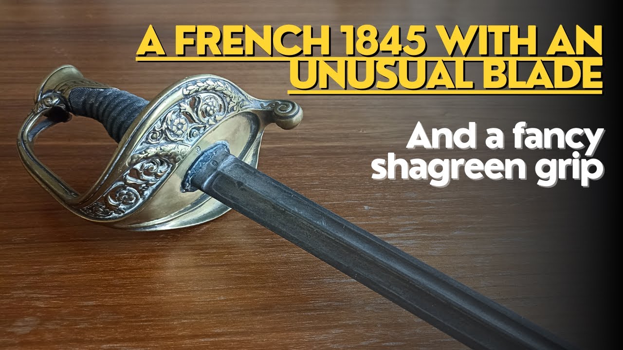 Antique swords: A mystery French 1845/55 sabre - YouTube