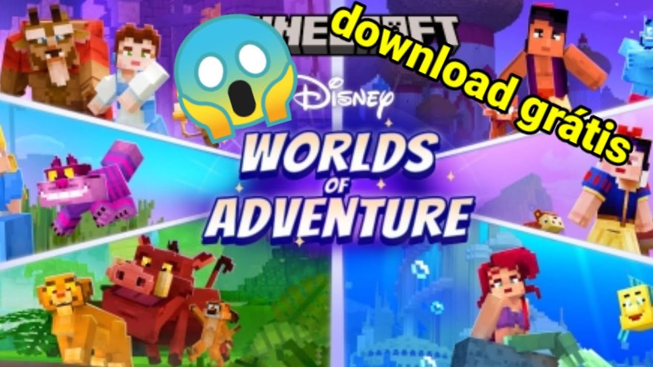 Download da nova dlc da disney para minecraft bedrock(disney worlds of ...