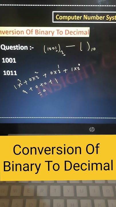 Binary To Decimal Conversion | Computer Number System - YouTube