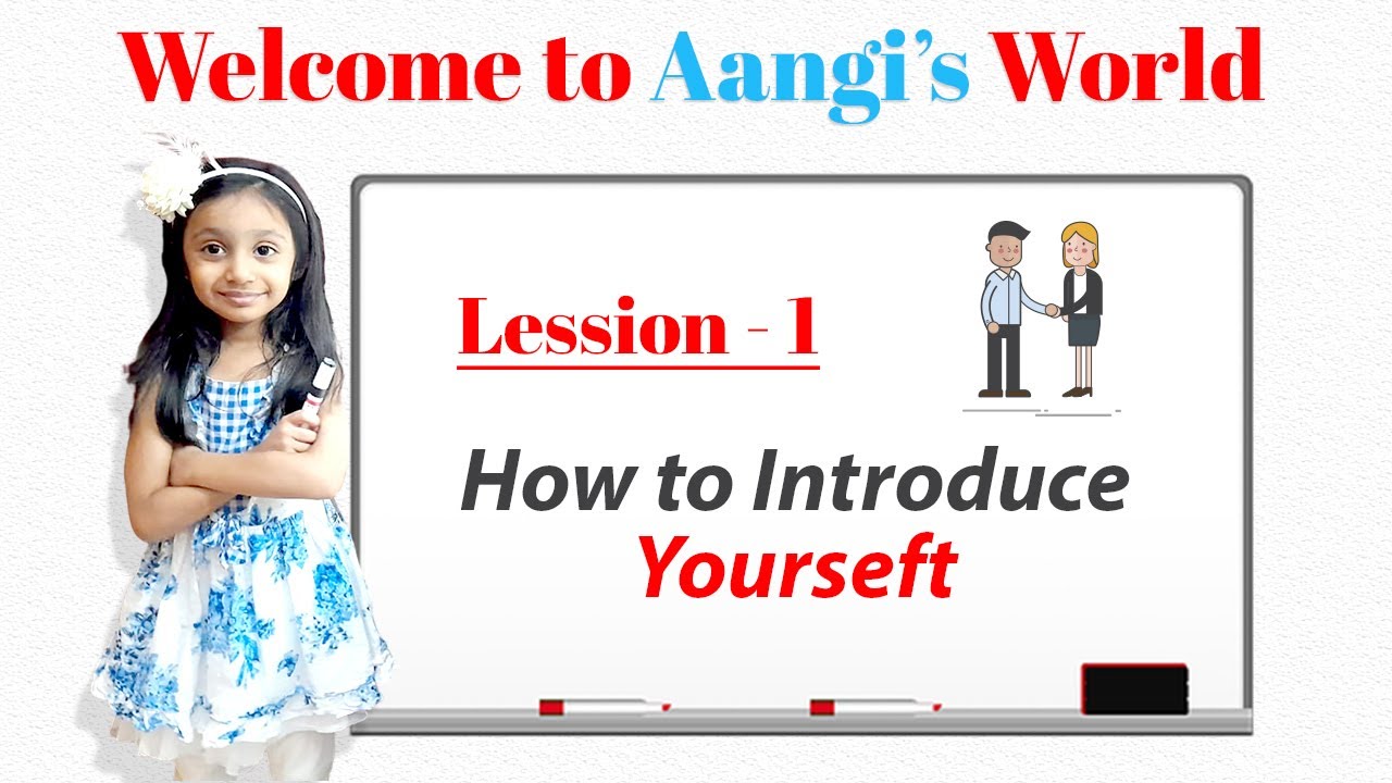 Myself Introduction In English For Kids | Child Introduction Speech ...