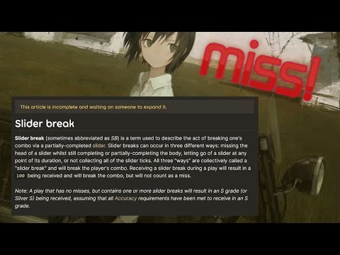 My Craziest Osu! Play (unfortunate slider break) - YouTube