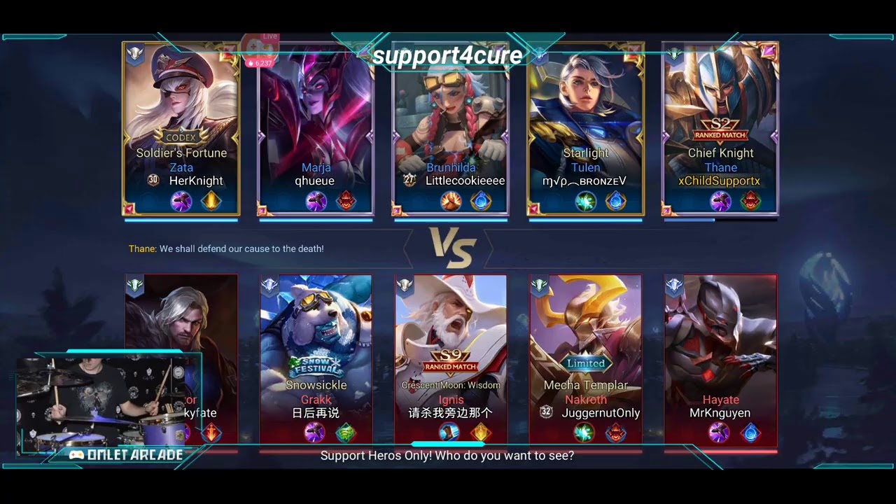 Arena of Valor: Support heros: NA Server / Veteran - YouTube