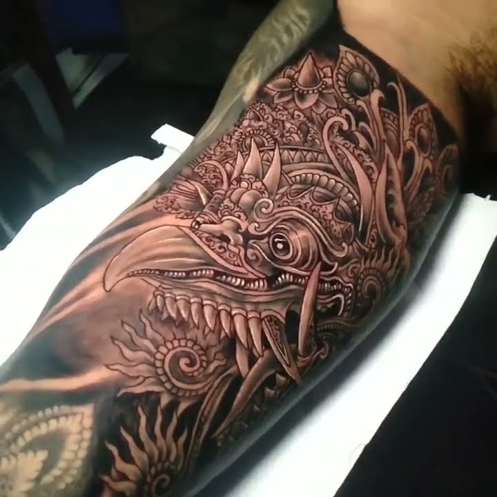 balinese style tattoo - YouTube