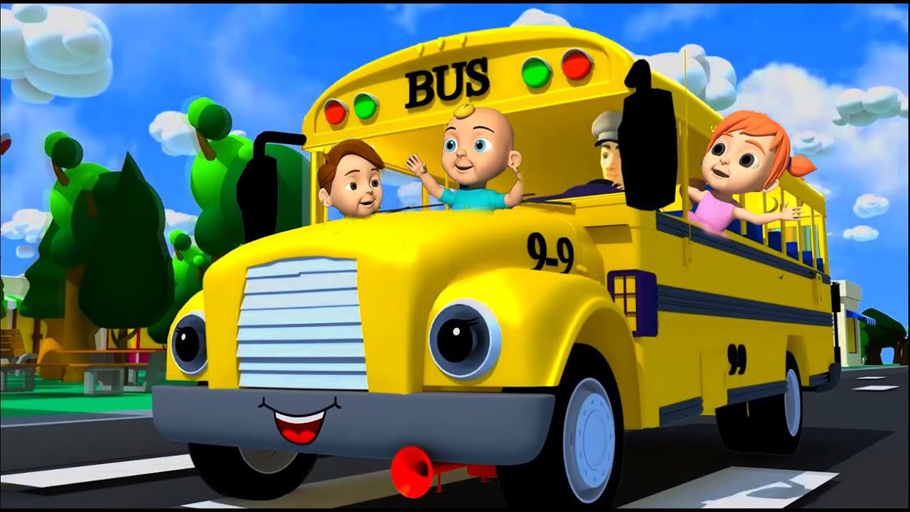 Wheels On The Bus SPEED Version +Boo Bo Song + Bingo Cute DOG | Nursery ...