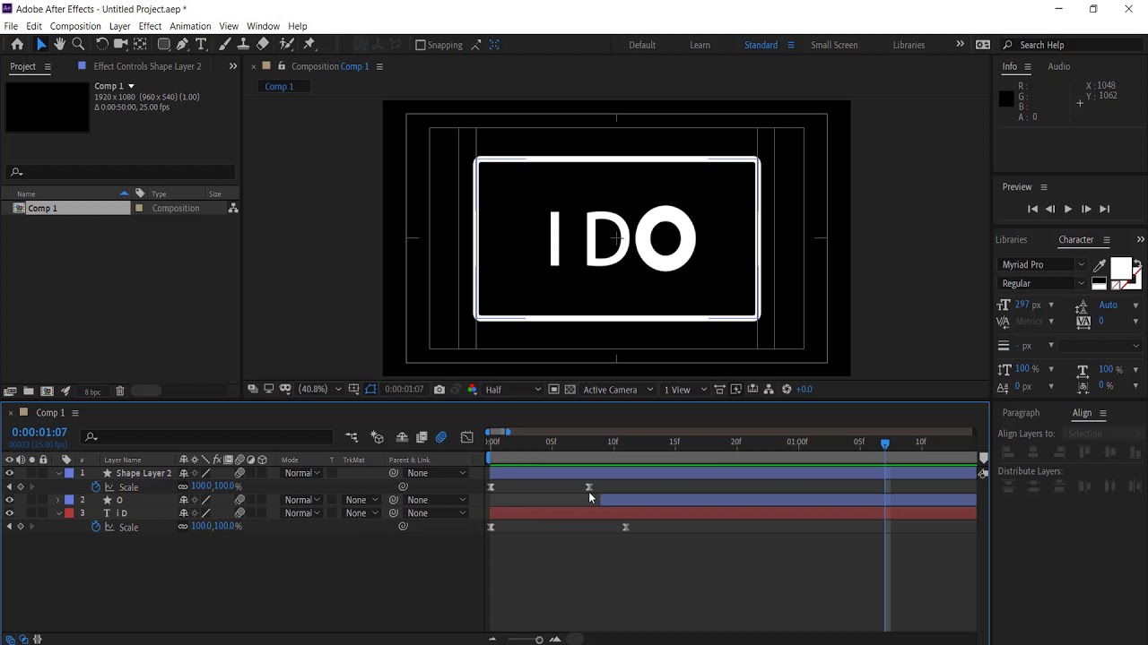 Create Animated Textgraphics With Motion Graphics | After Effects 2020 ...