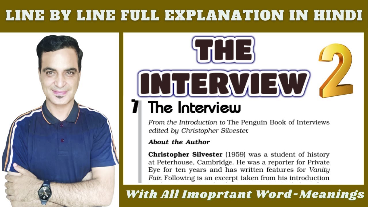 THE INTERVIEW BY CHRISTOPHER SILVESTER | FLAMINGO | FULL EXPLANATION ...