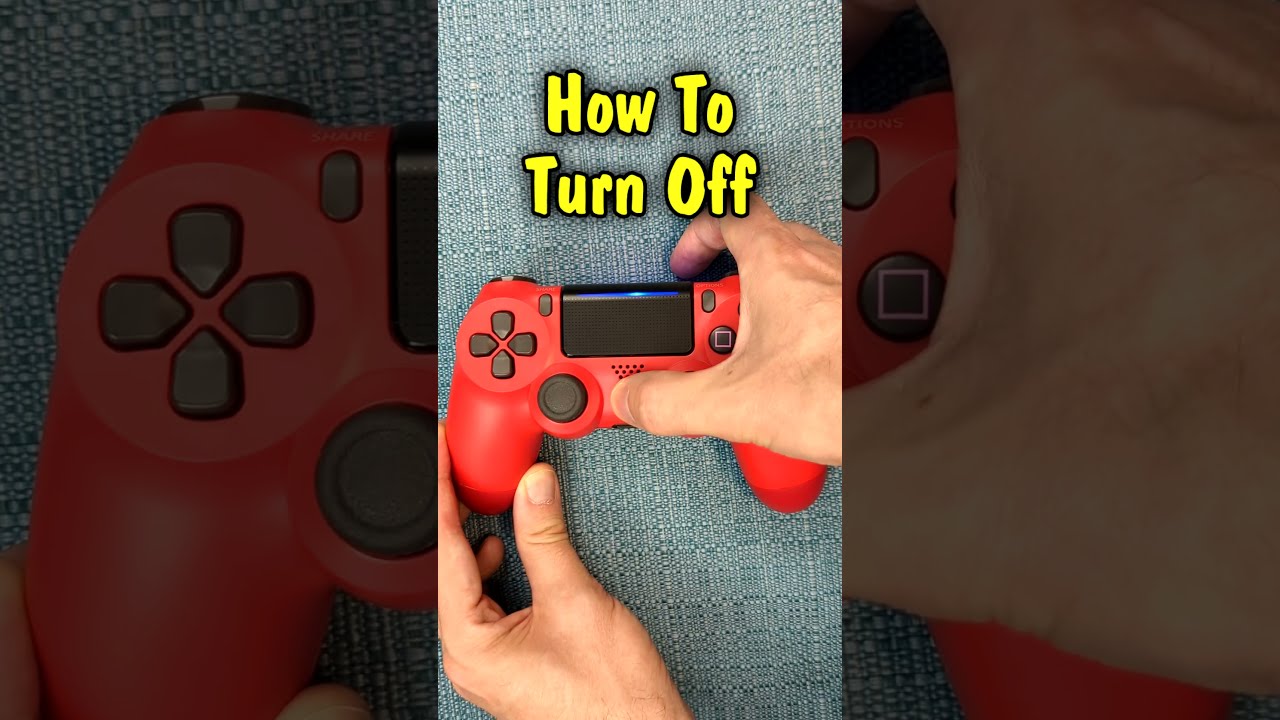 How to Turn Off a PS4 DualShock 4 Controller playstation4 ps4