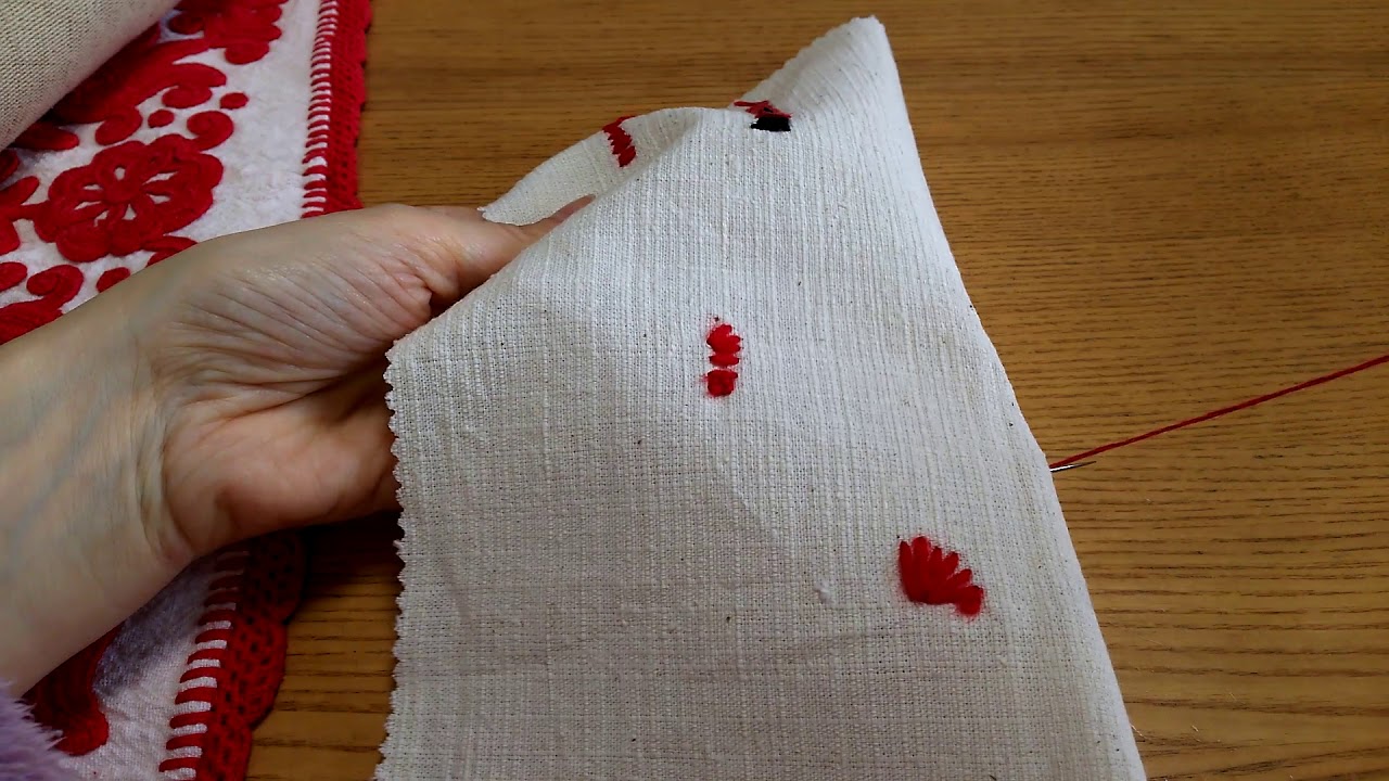 イーラショシュステッチの刺し方3 糸のたしかた How to sew Irasos Embroidery 3 - how to add a ...
