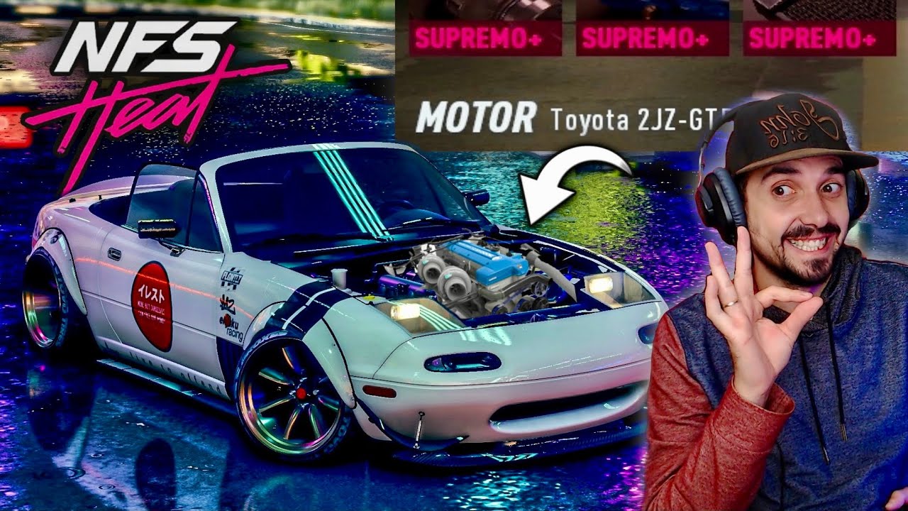 Need For Speed: Heat | MAZDA MIATA COM 2JZ + 410 KMH! (PROJECT UNITΞ 3. ...