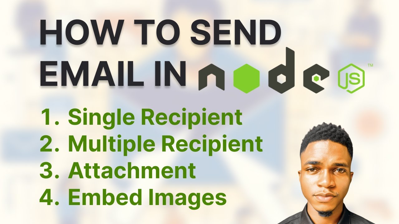 how to send email in node js - latest solution - YouTube