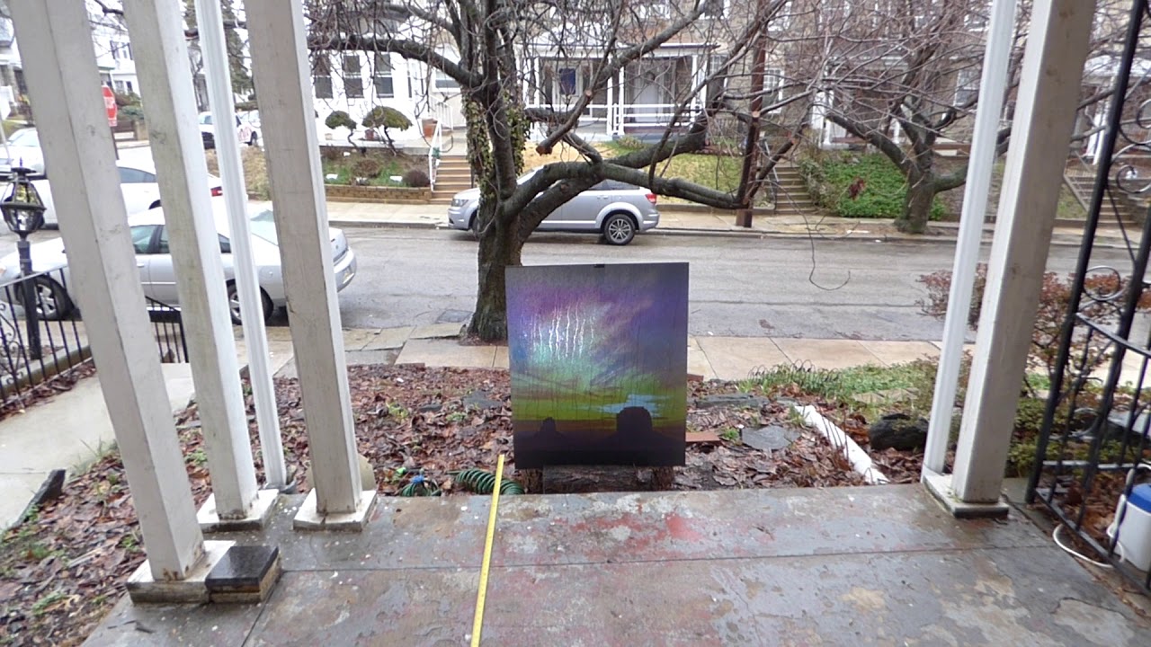 USING A PROJECTION SCREEN IN THE RAIN! NEW WEATHERPROOF OUTDOORS OR IN ...