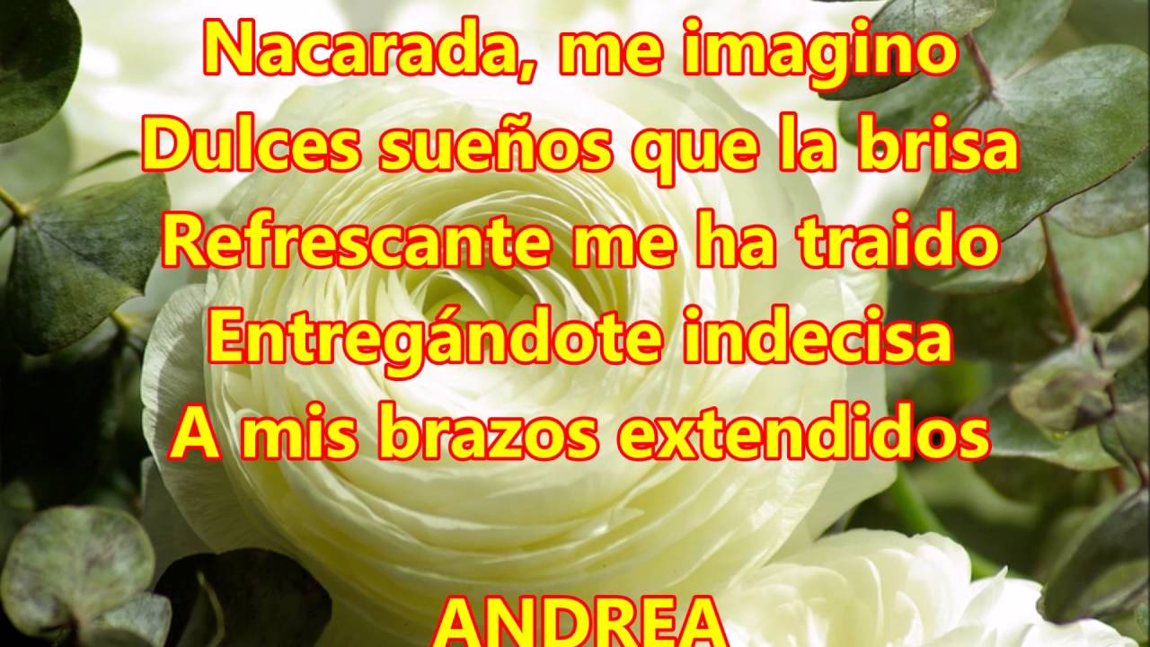 ANDREA poema ACROSTICO - YouTube