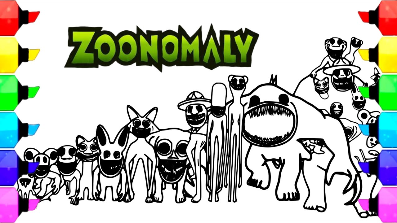 ZOONOMALY 2 New Coloring Pages / How To Draw Zoonomaly Game - YouTube