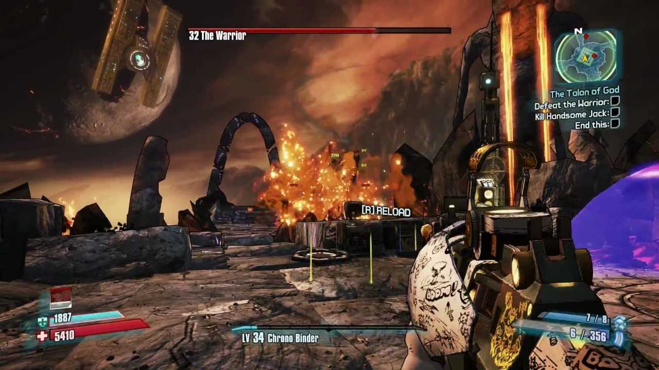 Borderlands 2 - The Warrior Boss Battle 1080p - YouTube