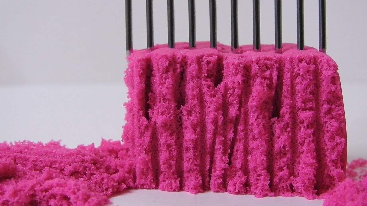 Calming Sand (Kinetic Sand, No Talking, Sand Cutting, ASMR, Oddly ...