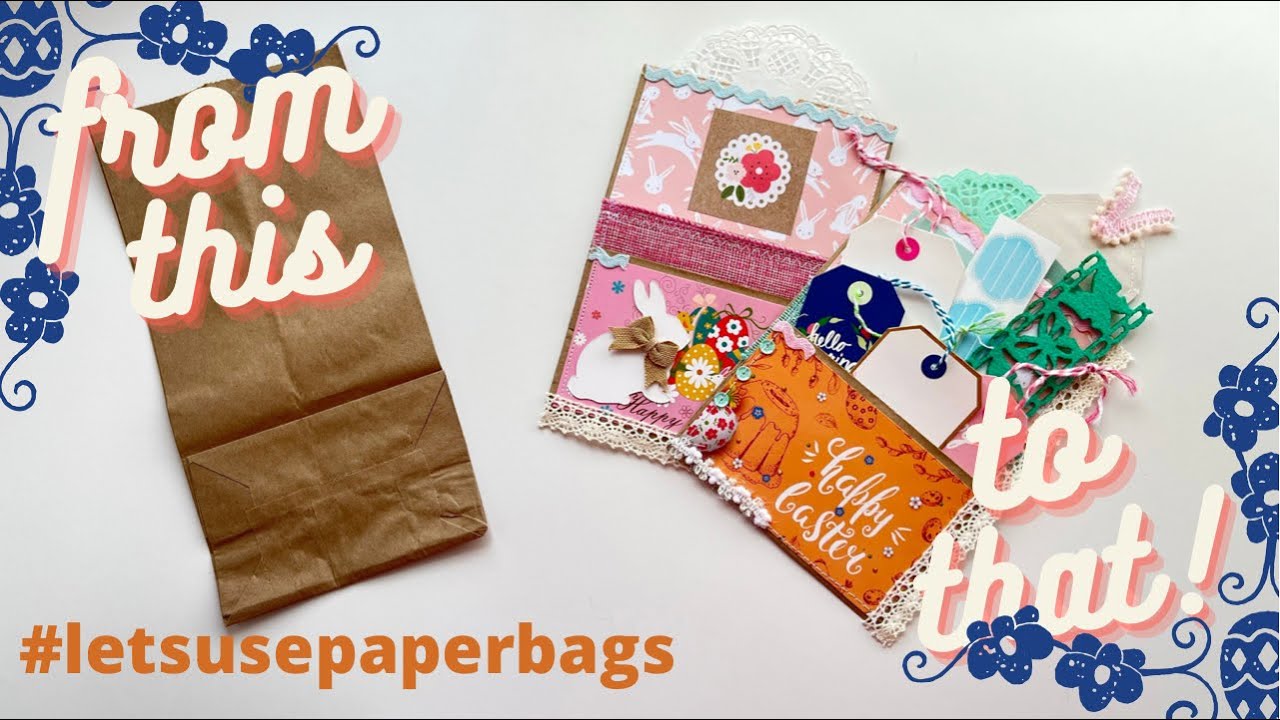 #letsusepaperbags : Week 1 : Easter journal pockets : paper bag ...