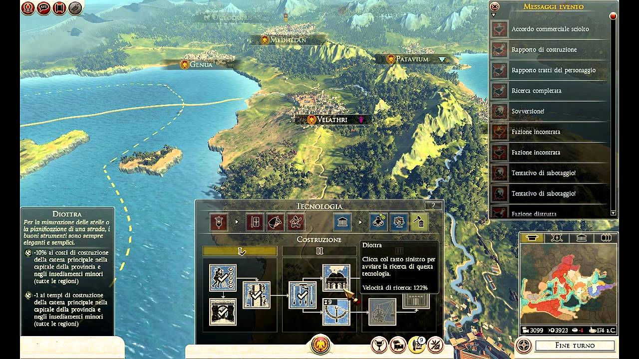 Rome II Total War Gameplay Ita ep.45 - Risolviamo la crisi alimentare ...