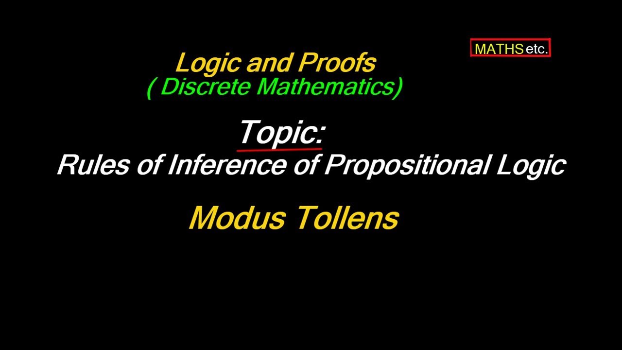 Modus Tollens Rules Of Inference Of Propositional Logic Logic And modus-tollens-rules-of-inference-of-propositional-logic-logic-and