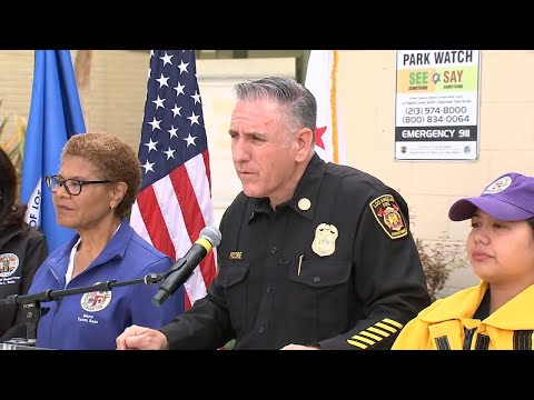 Smoldering warehouse in Boyle Heights contains 85 million pounds of frozen food, LAFD chief says