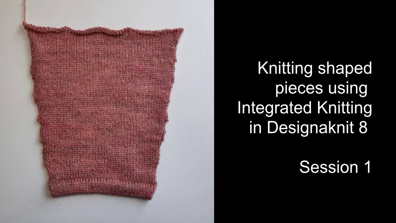 Knitting shaped pieces of knitting using the ‘integrate’ method in ...