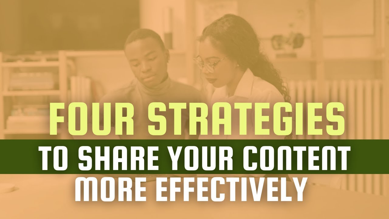 Four Strategies To Share Your Content More - iConnectFX - YouTube