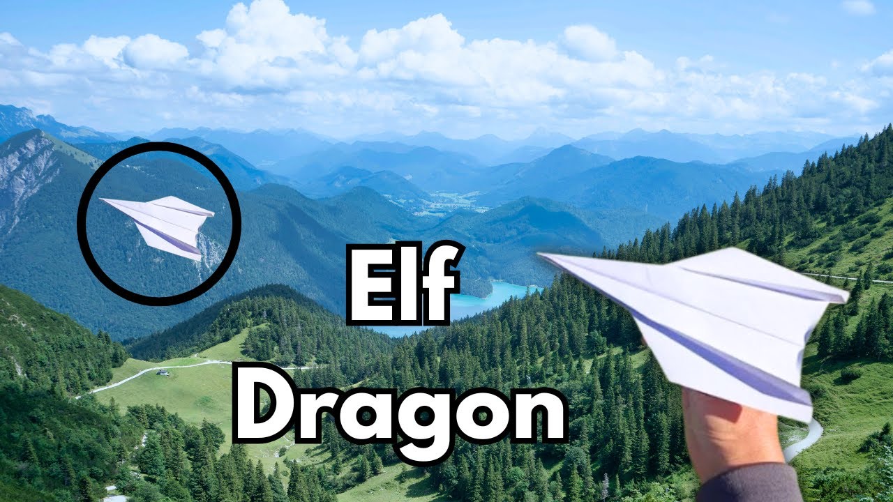 How to Make a Classic Airplane Elf Dragon || Swinging Paper Airplane ...