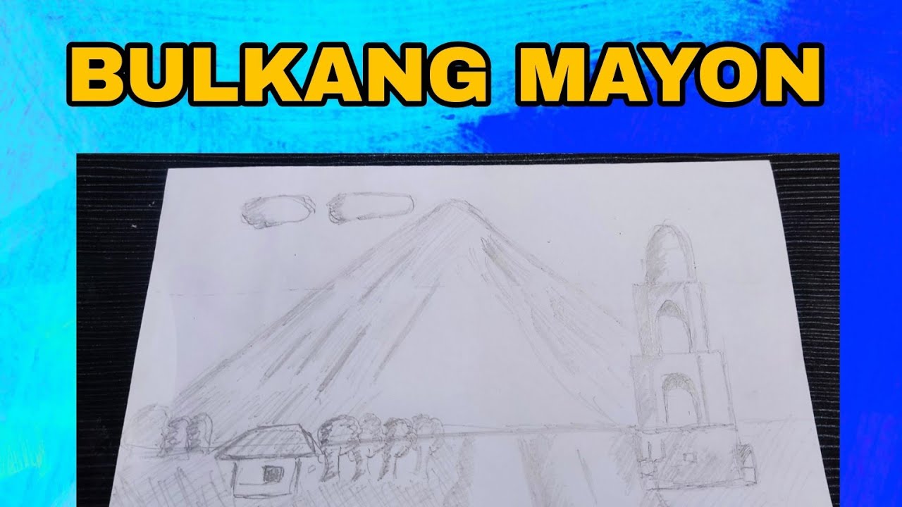 HOW TO DRAW BULKANG MAYON #ALBAY #MAYON #philippines #BIKOL # ...