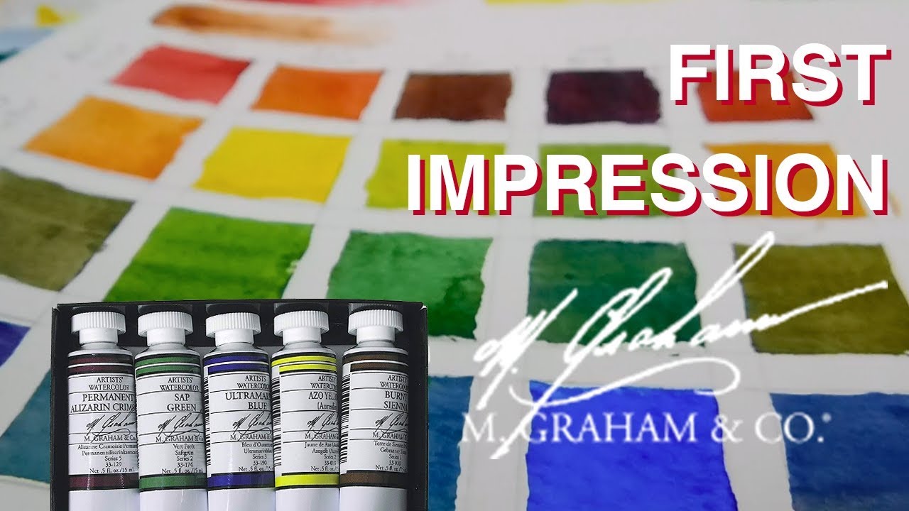 M Graham Artist Grade Paint || first impression + color chart ...