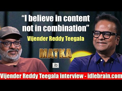 Jeevi interviews Dr. Vijender Reddy Teegala for Matka movie - idlebrain ...