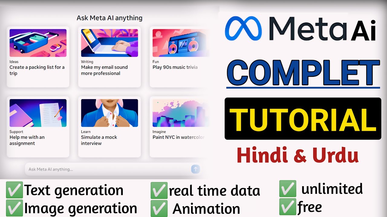 How to use Meta Ai assistant | Meta Ai full tutorial | Hindi - YouTube