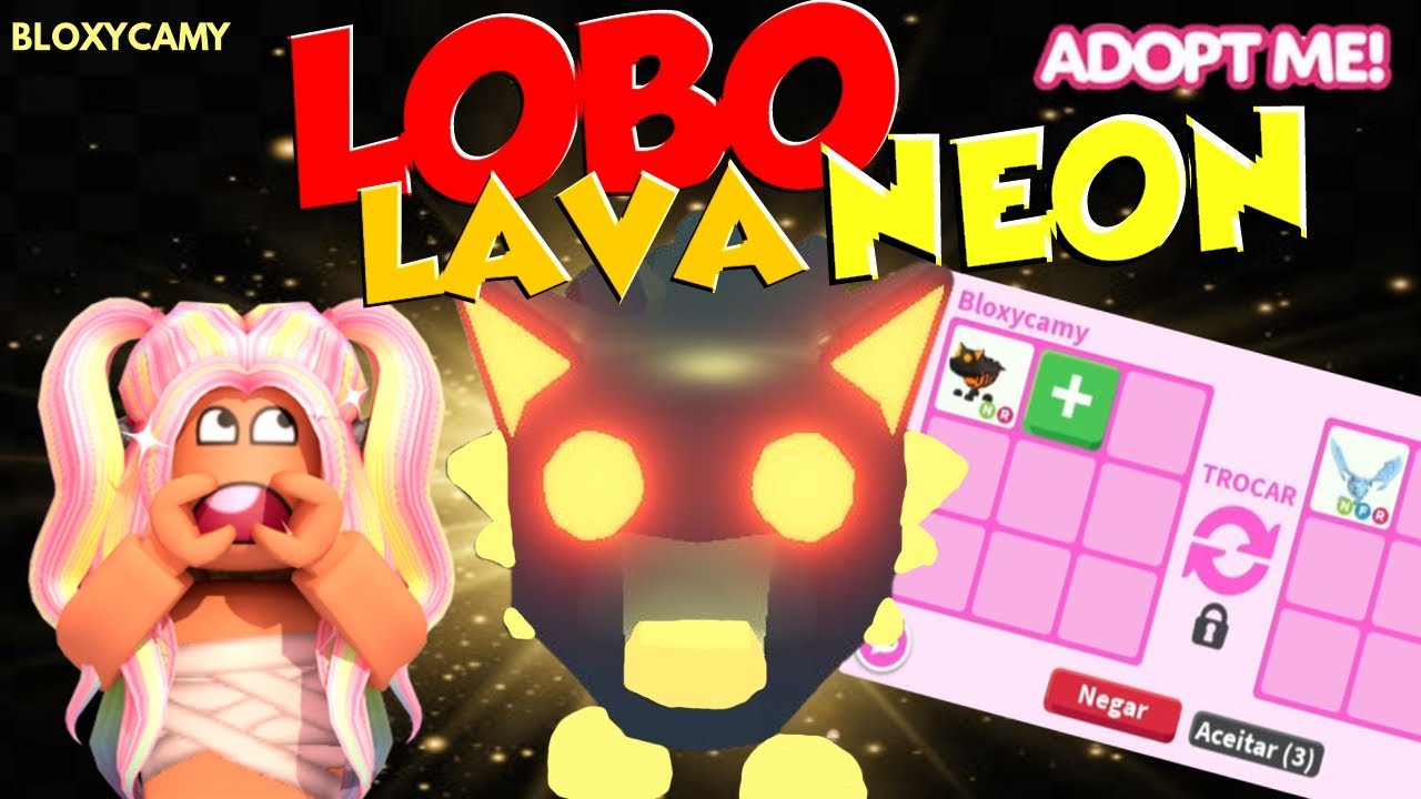 🔥O QUE ACONTECEU COM ESSE PET? 😨 O QUE VALE LAVA WOLF NEON ADOPT ME ...