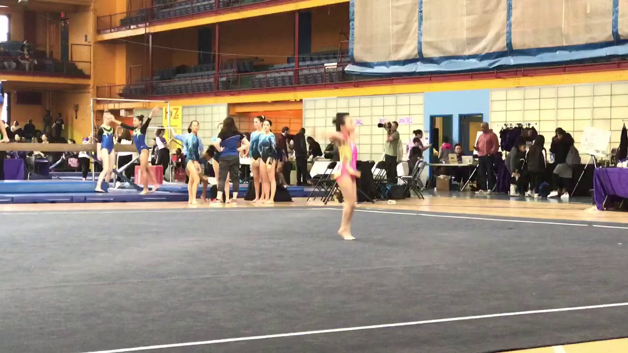 Gina Ha rhythmic gym level 3 Floor routine at Harlem 2018 - YouTube