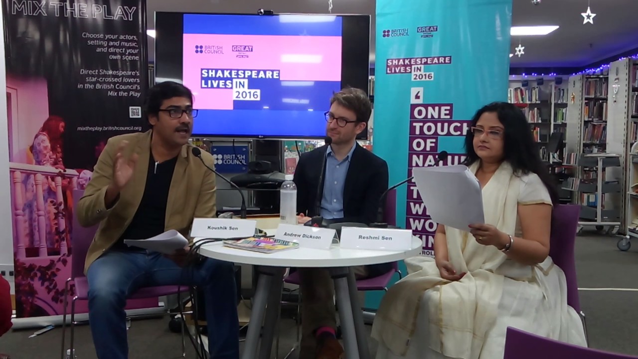 Kaushik Sen and Reshmi Sen enacting a scene from Shakespeare's "Macbeth ...