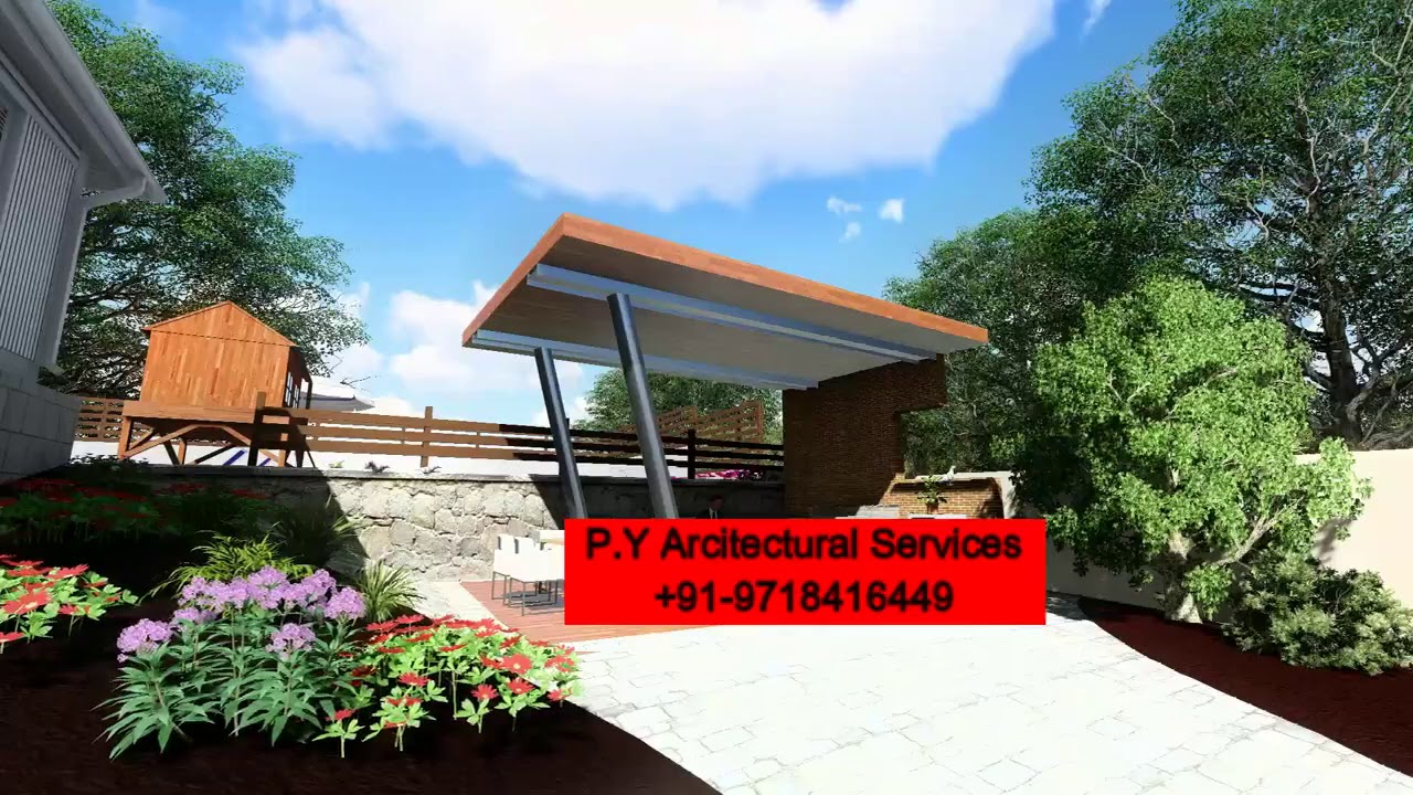 Kiosk and Landscape design - YouTube