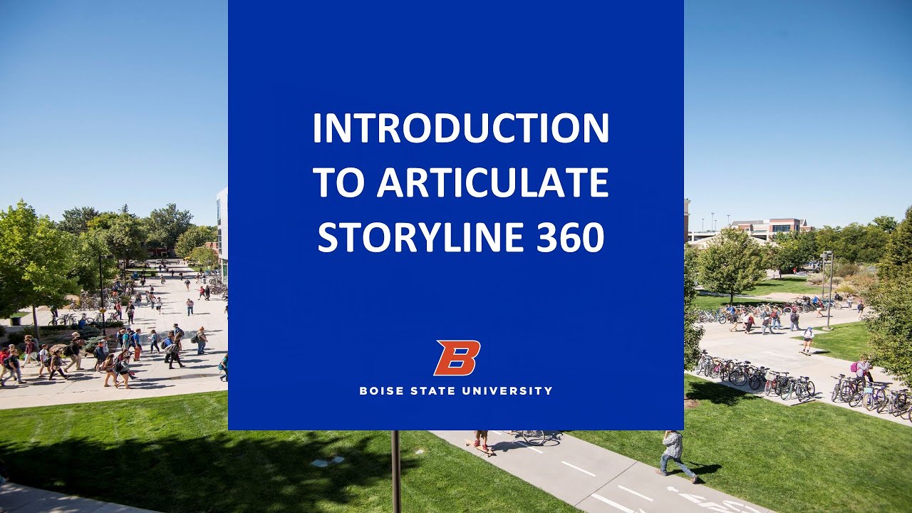 Introduction To Articulate Storyline 360 Youtube