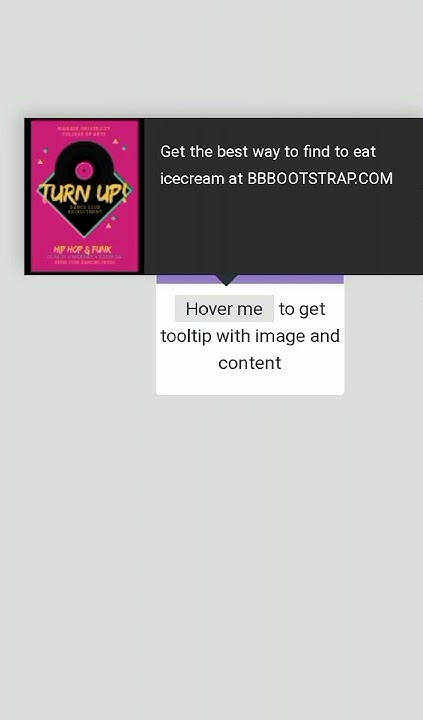 tooltips with image and content using HTML and css - YouTube