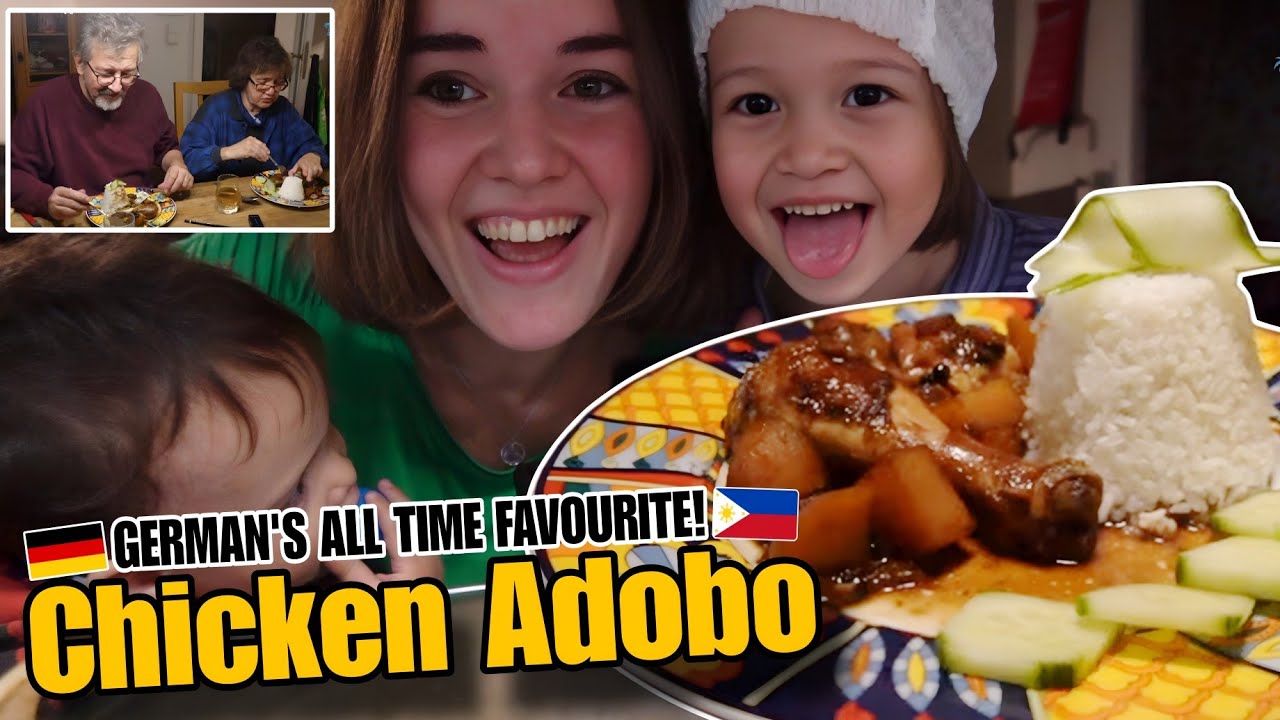 Cooking Our favourite Pinoy Chicken Adobo! German Family Eating ...