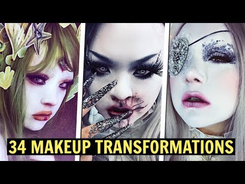 THE POWER OF MAKEUP • Shironuri Makeup Transformations (Compilation ...