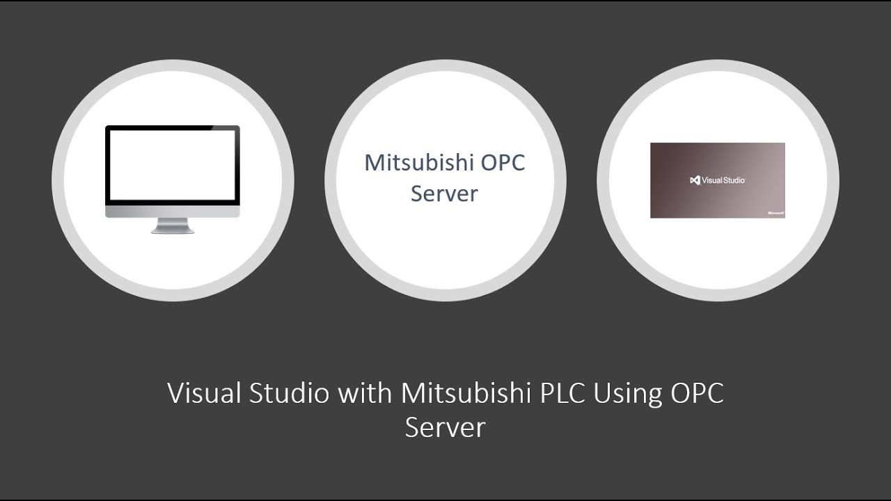 Mitsubishi PLC to Visual Studio Using MX OPC Server with VB NET - YouTube