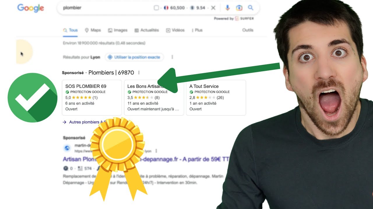 Numéro 1 avec le Badge de Protection Google - Astuce pour 2023 - YouTube