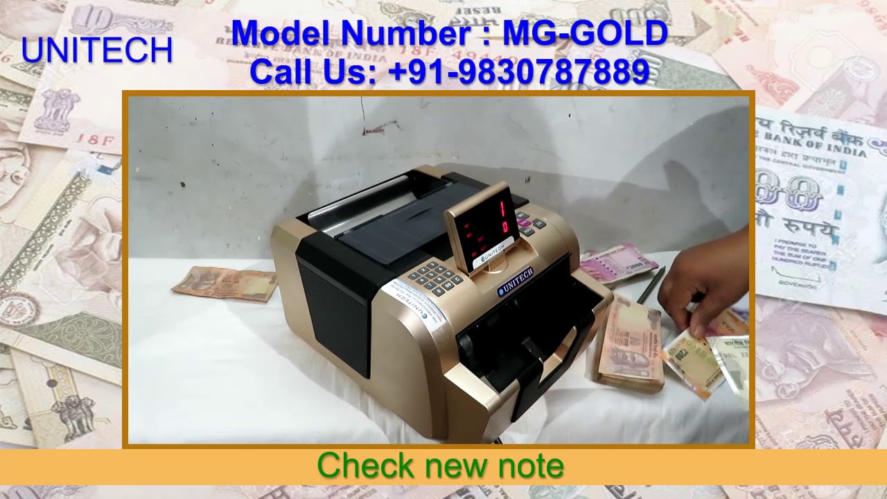 Heavy Duty Note Counting and fake note Checking Machine | Model Number ...