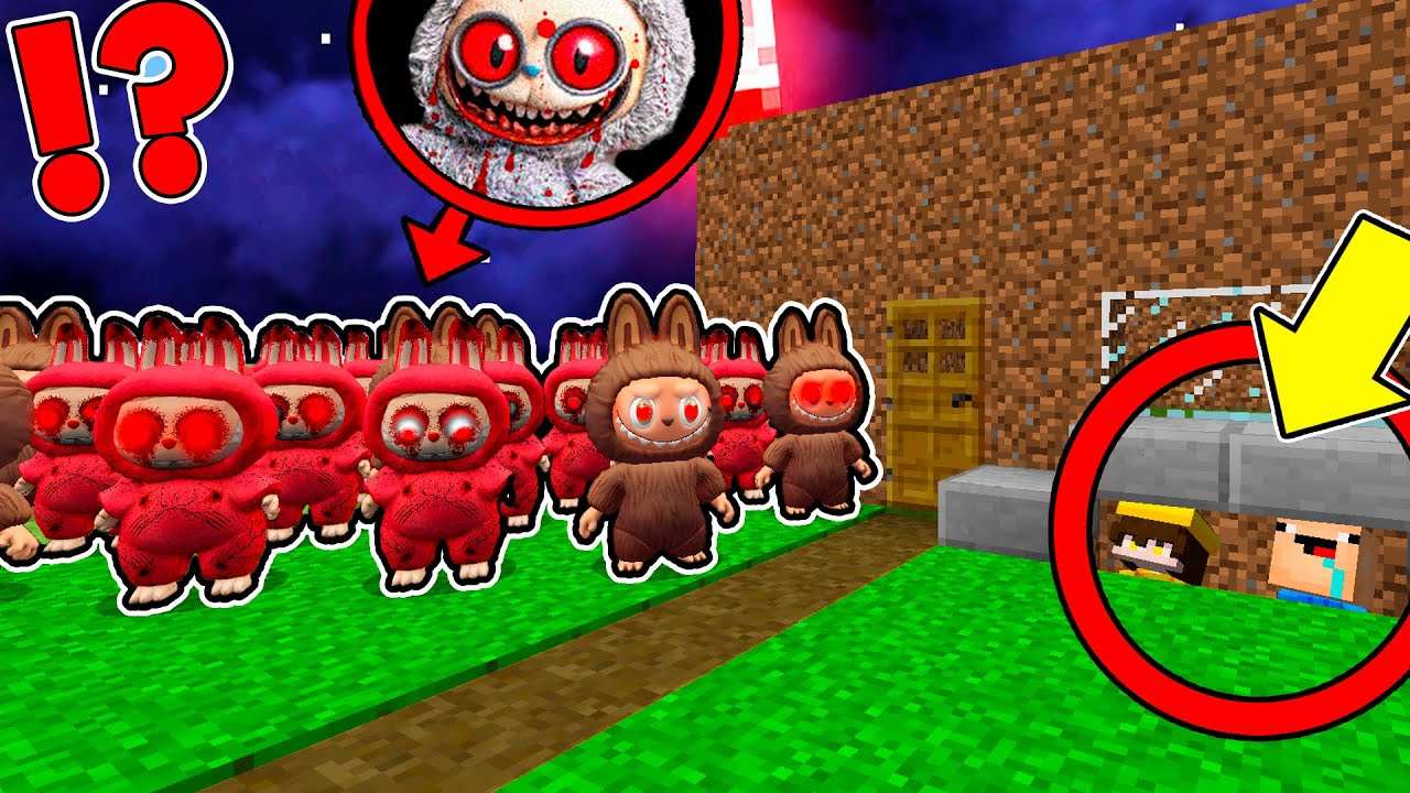 Apocalipsis de LABUBU ATERRADOR vs CASA 100% SECRETA en Minecraft 😱 | 2 ...