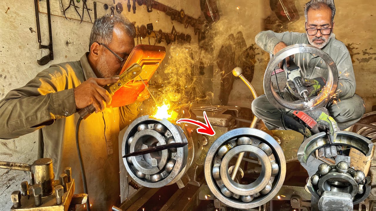 Fast and Quick Repair Broken Bearings with new technique | Bearing ...